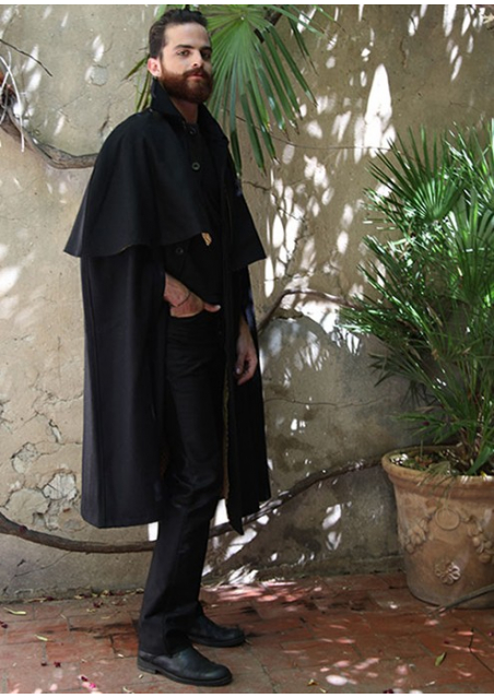 Shepherd's Cape in wool from Camargue, Provence