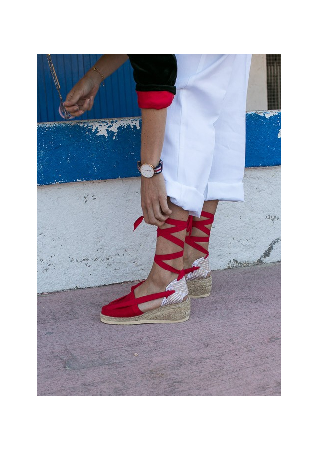 Espadrilles from Barcelona with laces