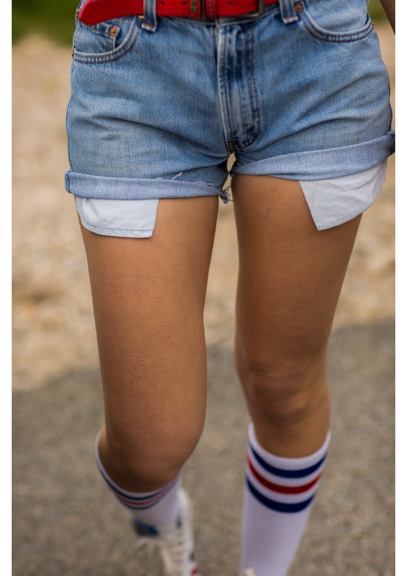 Le mini short en jean de Levi's, vintage