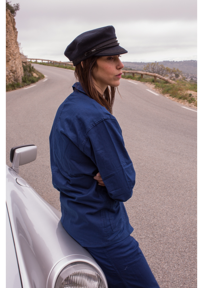 The traditional Chinese blue workwear