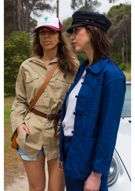 The traditional Chinese blue workwear