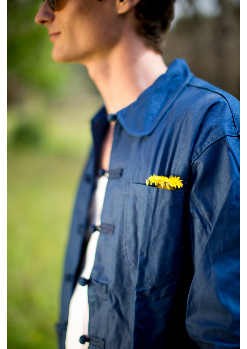 The traditional Chinese blue workwear