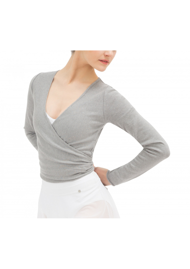 The genuine long sleeved wrap-over, for dance rehearsal, for every day ...